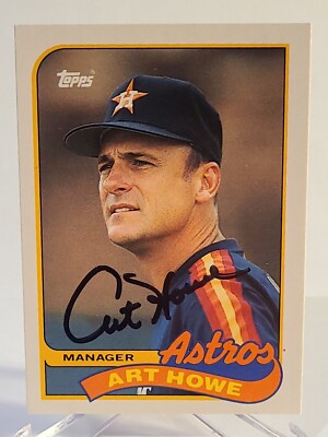 ART HOWE Signed 1989 Topps Traded #53T Card - Autograph Astros ...