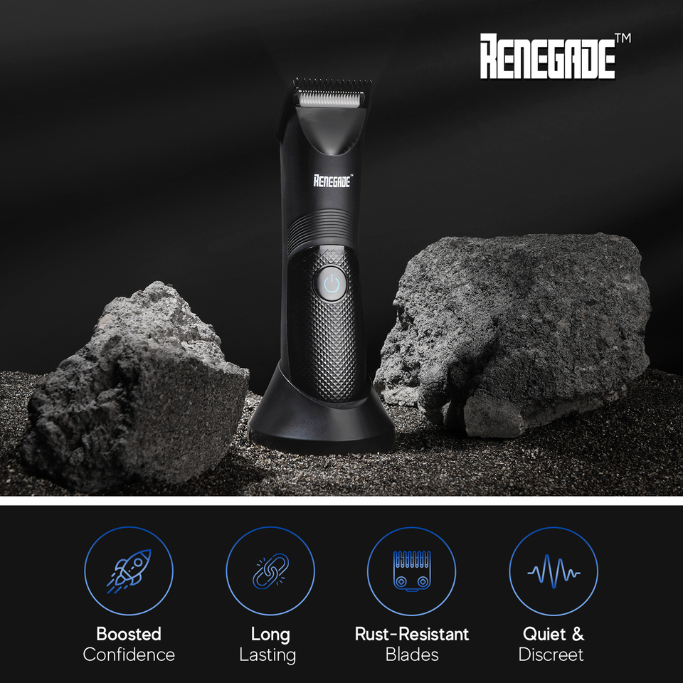 Ball Trimmer for Men Manscape Pubic Hair Waterproof Electric Groin Body ...