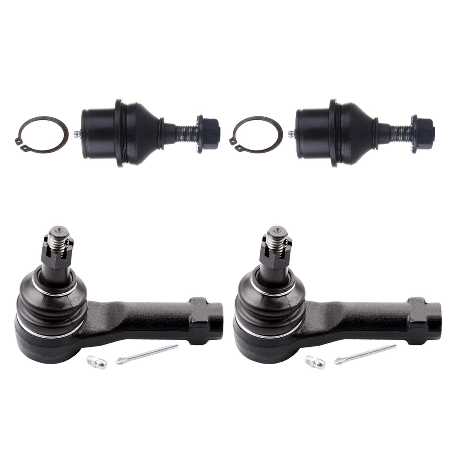 Set Of 4 For 2004-2008 Ford F-150 Front Tie Rod End Ball Joint ES3691 ...