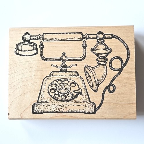 VINTAGE STYLE TELEPHONE Museum Of Modern Rubber Stamps Communication ...