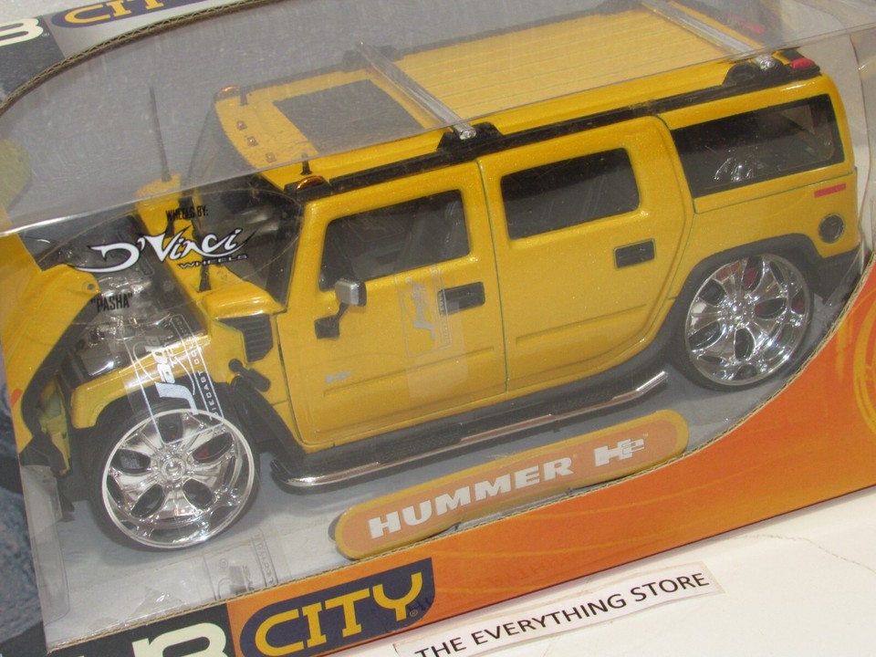 JADA DUB CITY HUMMER H2 1:24 METALLIC YELLOW NEW IN BOX | eBay