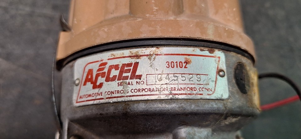 30102 ACCEL RACING DUAL POINT DISTRIBUTOR EXTERNAL DWELL PONTIAC 350 ...