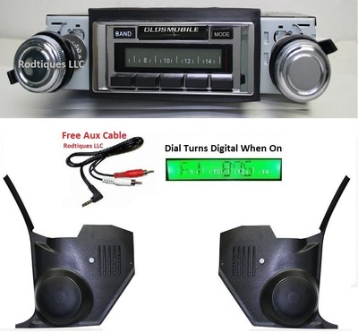 1968-69 Cutlass / 442 Radio + Kick Panels w/ Speakers + 630 II Stereo ...