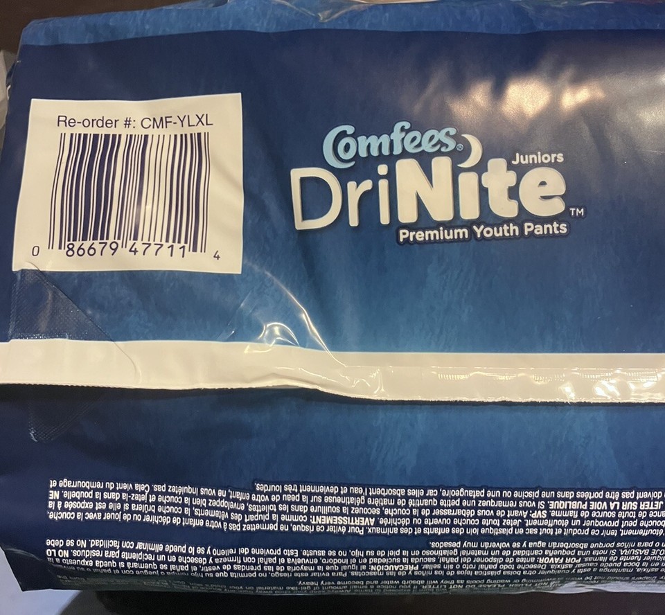 Comfees DriNite Juniors Pull Up Diapers Absorbent Underwear Large / X ...