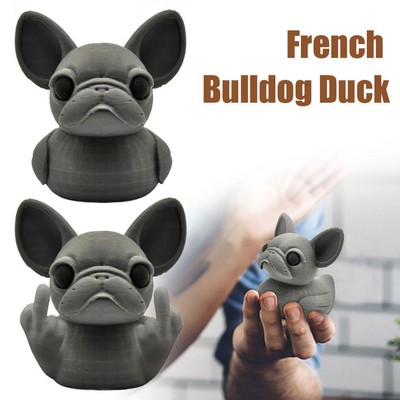 French Bulldog Duck Middle Finger French Bulldog Duck 3D Printing ...