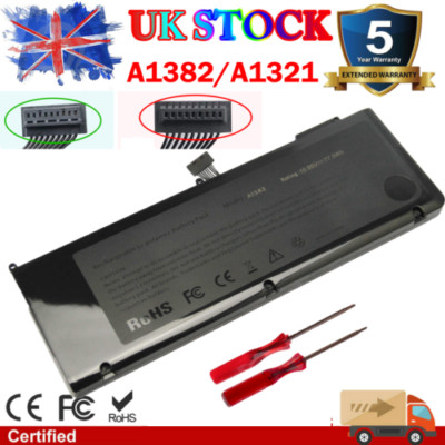 A1382/A1321 Battery for MacBook Pro A1286 2009 2010 Early/Late 2011 Mid ...