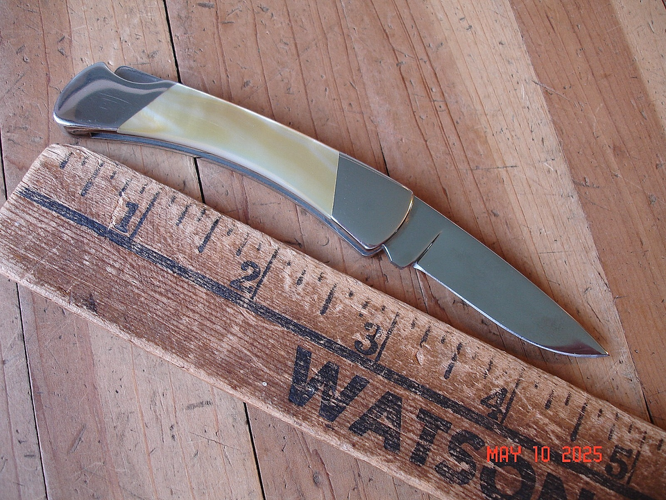 @@ PRE 1986 BUCK KNIFE ULTIMA 1 506 ~ MP 425M BLADE GOLD MOTHER OF ...
