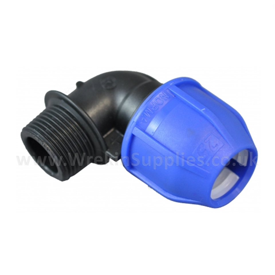 MDPE Plastic Compression Fitting 20mm O/D Polypipe LDPE Water Pipe WRAS ...