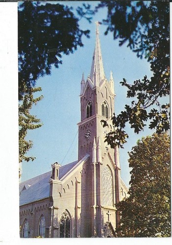 CB-424 OR, Mt. Angel, St. Mary's Church Chrome Postcard Gothic ...
