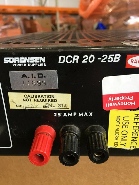Sorensen DCR 20-25b Industrial Rack Mount Adjustable 500w Power Supply ...