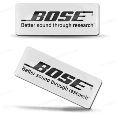 2 x Bose 3D logo emblem for audio car vehicle sound equipment speaker ...
