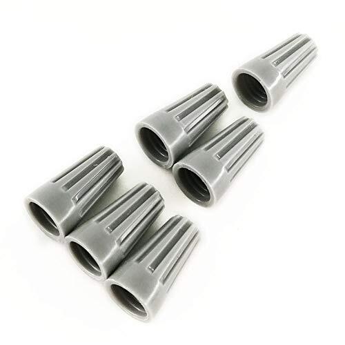 Hs Grey Electrical Wire End Connectors Ribbed Caps Bulk 1000 Pack Small ...