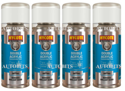 4x Hycote Mercedes Brilliant Silver Metallic 744 Spray Paint | eBay UK
