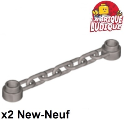 Lego 2x Chaine Chain 5 Links maillon argent/flat silver 92338 NEUF | eBay