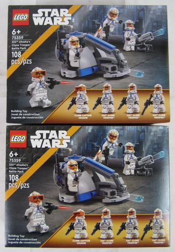 (2) Star Wars Lego #75359 332nd Ahsoka's Clone Trooper Battle Packs NIB ...