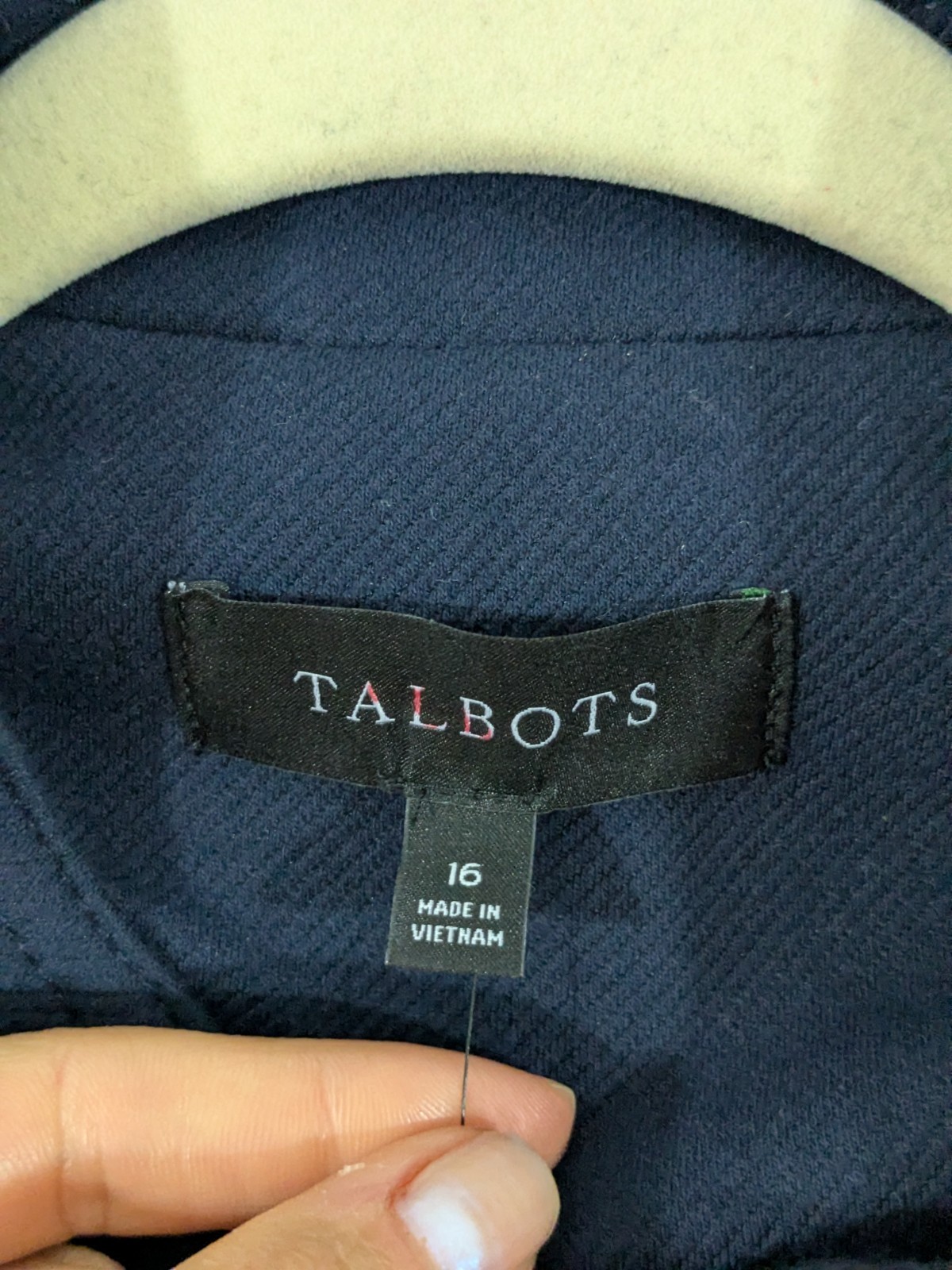 NWT Talbots Sz 16 Cotton Twill Band Military Style Jacket Blazer Lined ...