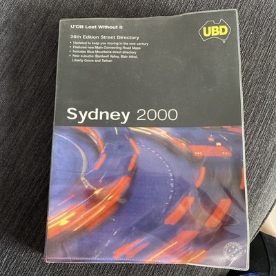 UBD Sydney 36th Edition Street Directory 2000 (Sydney Olympics Year ...