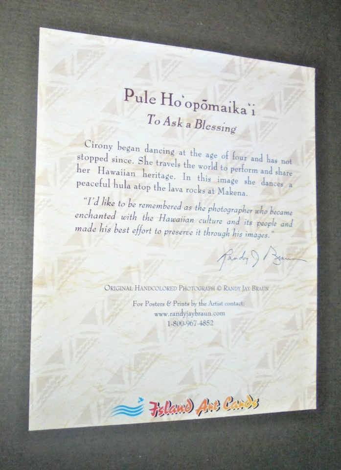 Kim Taylor Reece "Pule Ho opomaika i" 8 X 10 Matted Hawaiian Hula Print ...