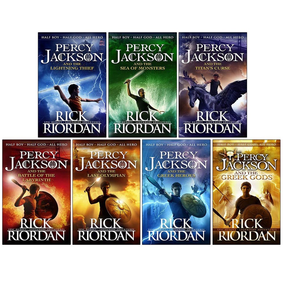 Percy Jackson Series Books 1 - 7 Collection Set by Rick Riordan | Greek ...