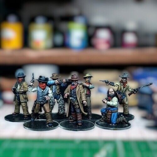Wild West Wargames Collectors Figures 28mm Outlaws on Foot Gunfighters ...