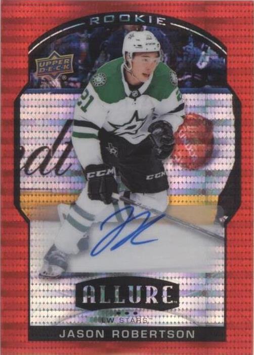 2020-21 Upper Deck Allure - Rookie Jason Robertson #82 Red Rainbow ...