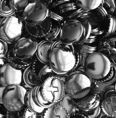 Metal Self Cover Buttons - Choose from 11mm, 15mm, 19mm, 23mm, 29mm or ...