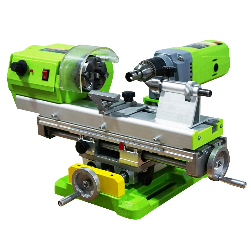 Small DIY Woodworking Mini Lathe, Miniature Polishing Bucket Bead Ball ...