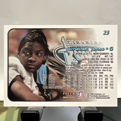 2000 Skybox Dominion WNBA - Merlakia Jones #23 for sale online | eBay