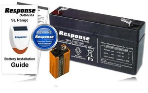 Response Alarms HW10 6v 1.2Ah SL1 SL2 SL3 SL5 Battery KIT Inc 9V PP3 ...