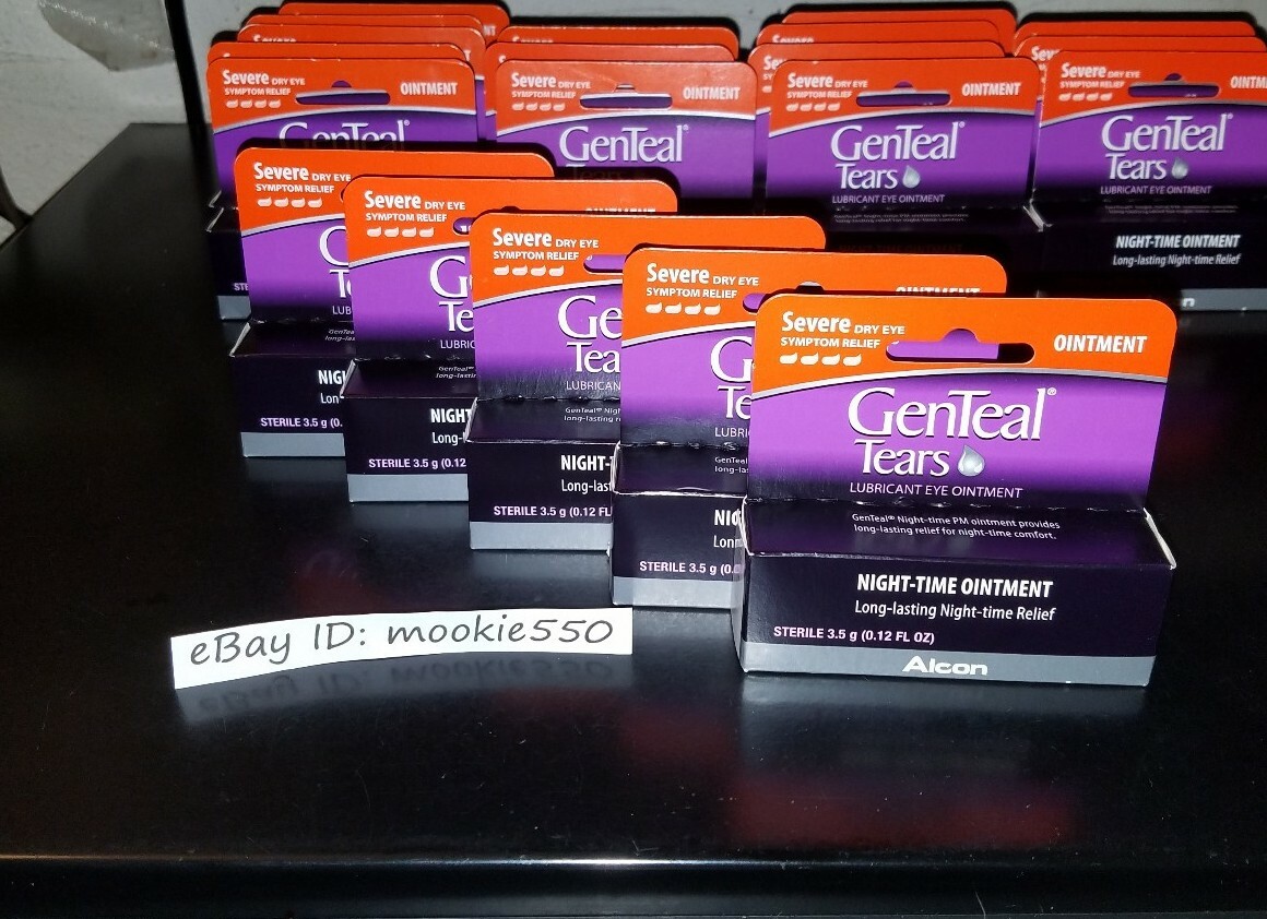 EXP 01/2026+! 5 Box Lot GenTeal Tears Night-Time PM Lubricant Eye ...