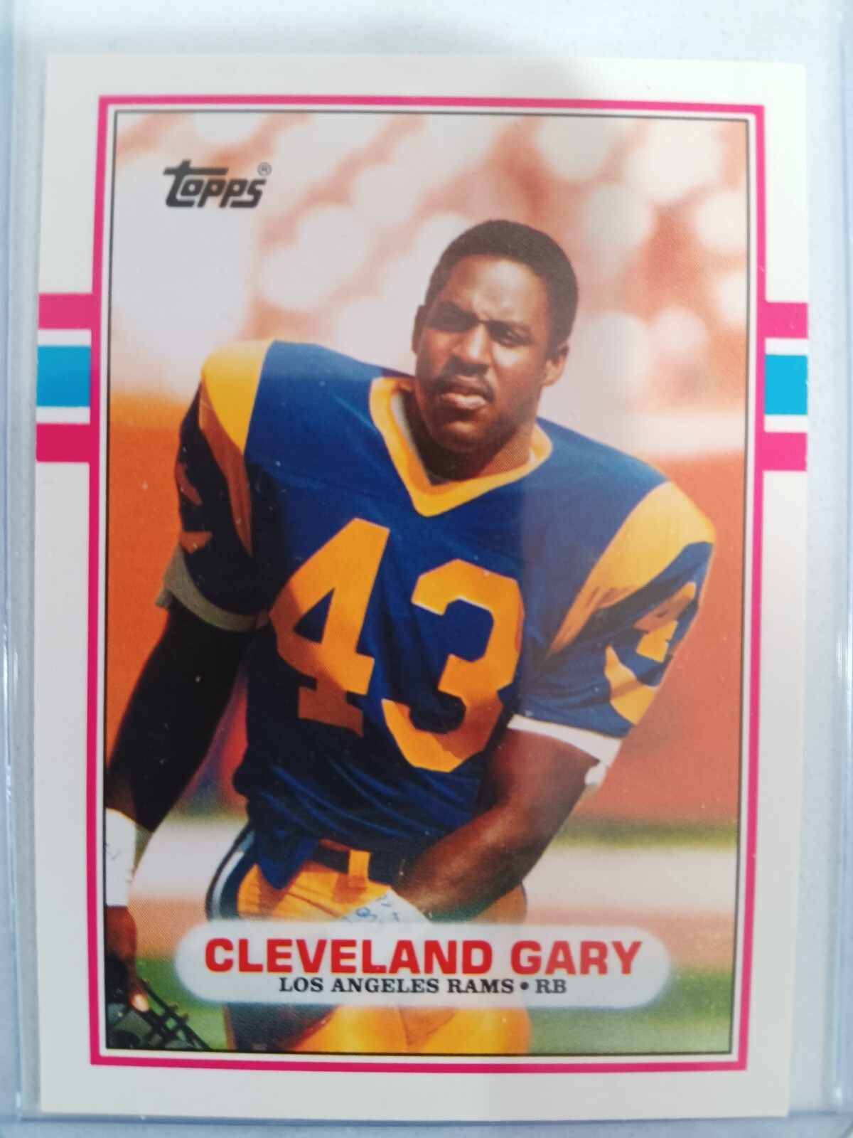 CLEVELAND GARY LOS ANGELES RAMS 1989 TOPPS TRADED FOOTBALL, CARD# 46T ...