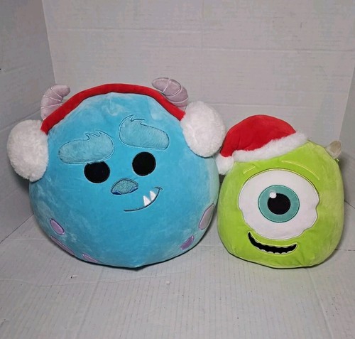Squishmallow Disney Monsters Inc 10" Mike & 12" Sully Christmas 2021 ...