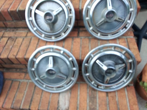 Set of 4 OEM Vintage Chevy Impala SS 14" Spinner Hubcaps Wheel Covers ...