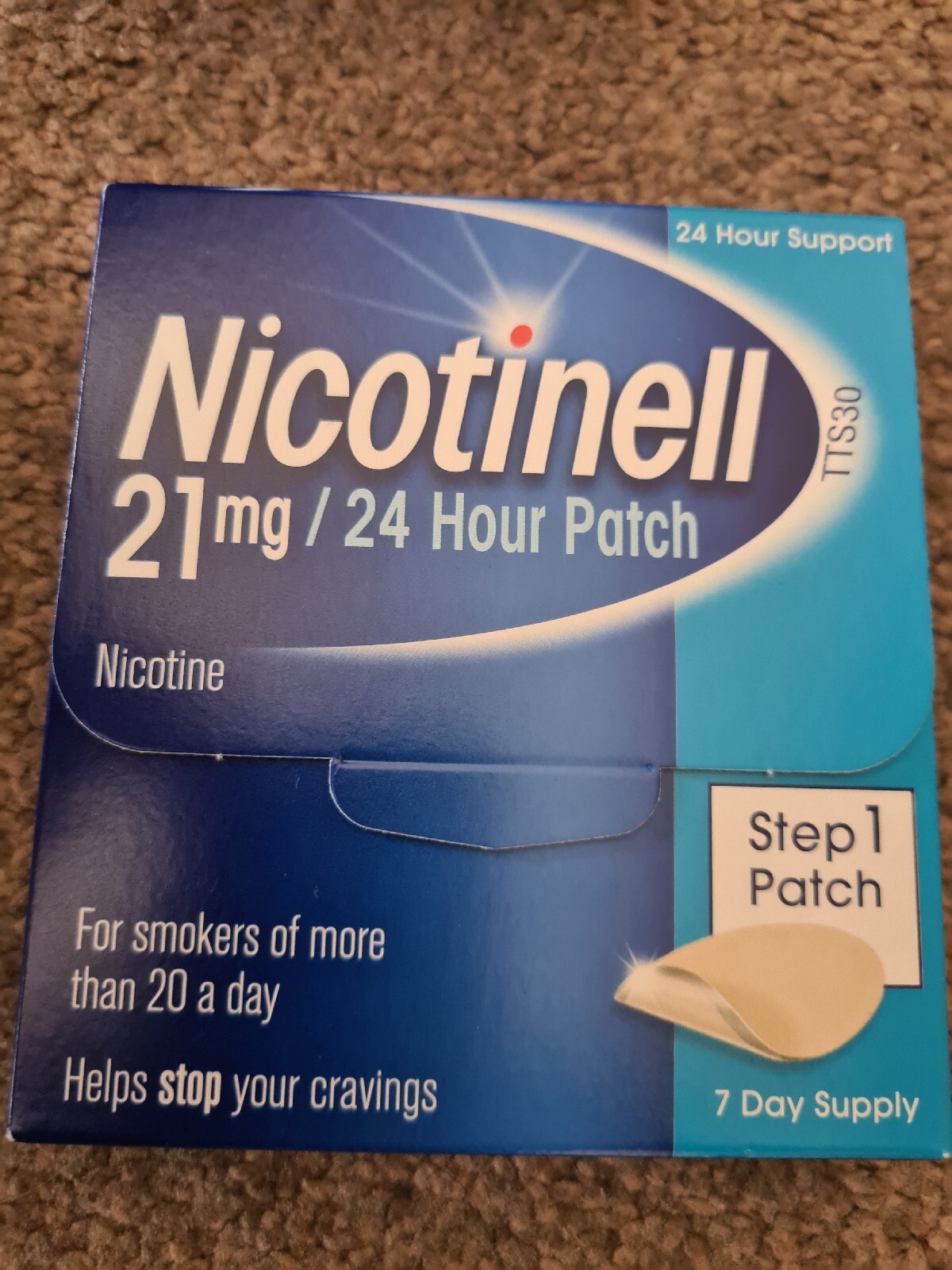 Nicotinell TTS 30 Anti-Smoking Patches, 7 Patches (21 mg) for sale ...