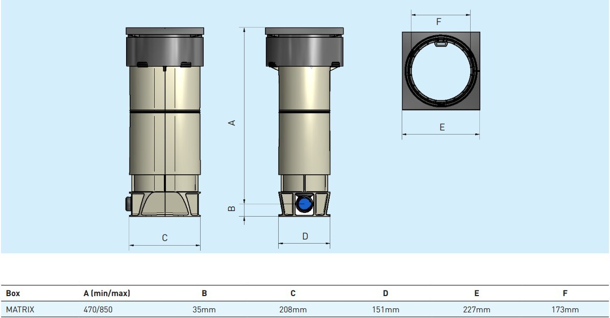 TALBOT 32mm Matrix Water Meter Boundary Box E9884 | eBay