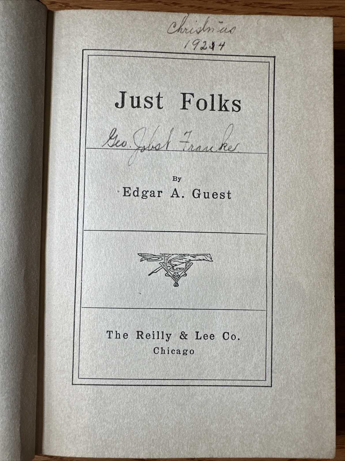 Antique Just Folks by Guest, Edgar A. First Edition; First Printing ...