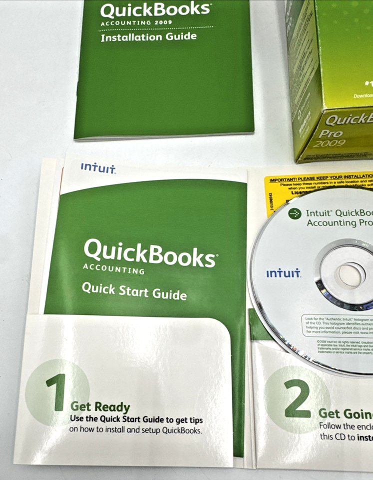 Intuit Quickbooks Pro 2009 Accounting (Windows) Full Retail US Vers. w ...