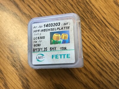 LMT FETTE M10mm 1.25mm TPI Tip Thread 1403203 | eBay