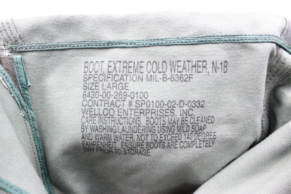 USAF N-1B Size Large Extreme Cold Weather Mukluk Boot Shoe Size 9.5 ...