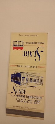 Slabe Machine Products Co Cleveland Ohio Matchcover Lot 140 | eBay