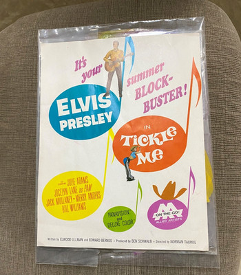 Elvis Presley TICKLE ME movie promotional including feathers | eBay