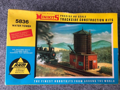 A.H.M Minikits Water Tower #5836 Precise HO Scale Trackside Kit, New ...