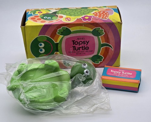 Avon Topsy Turtle Floating Soap Dish New Old Stock Sealed Soap Bathroom ...