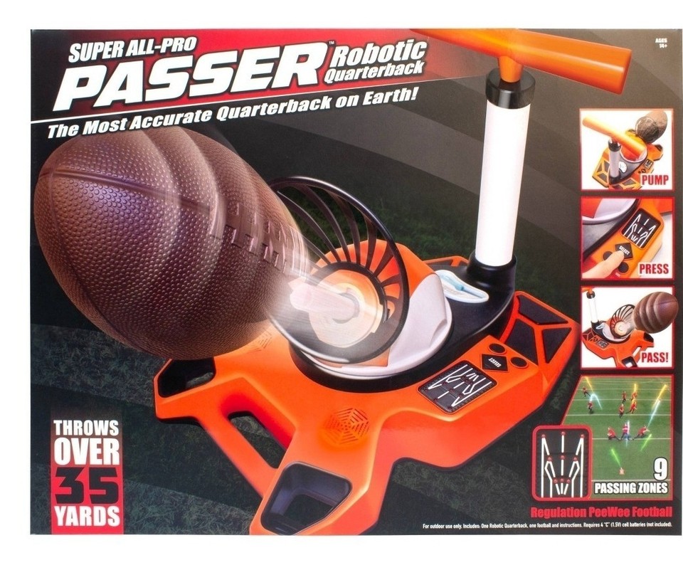 All Pro Passer Football Fitness Sports Trainer Spiral Throws Pee Ball ...