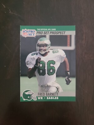 1990 Pro Set Fred Barnett RC #746 Philadelphia Eagles Rookie | eBay