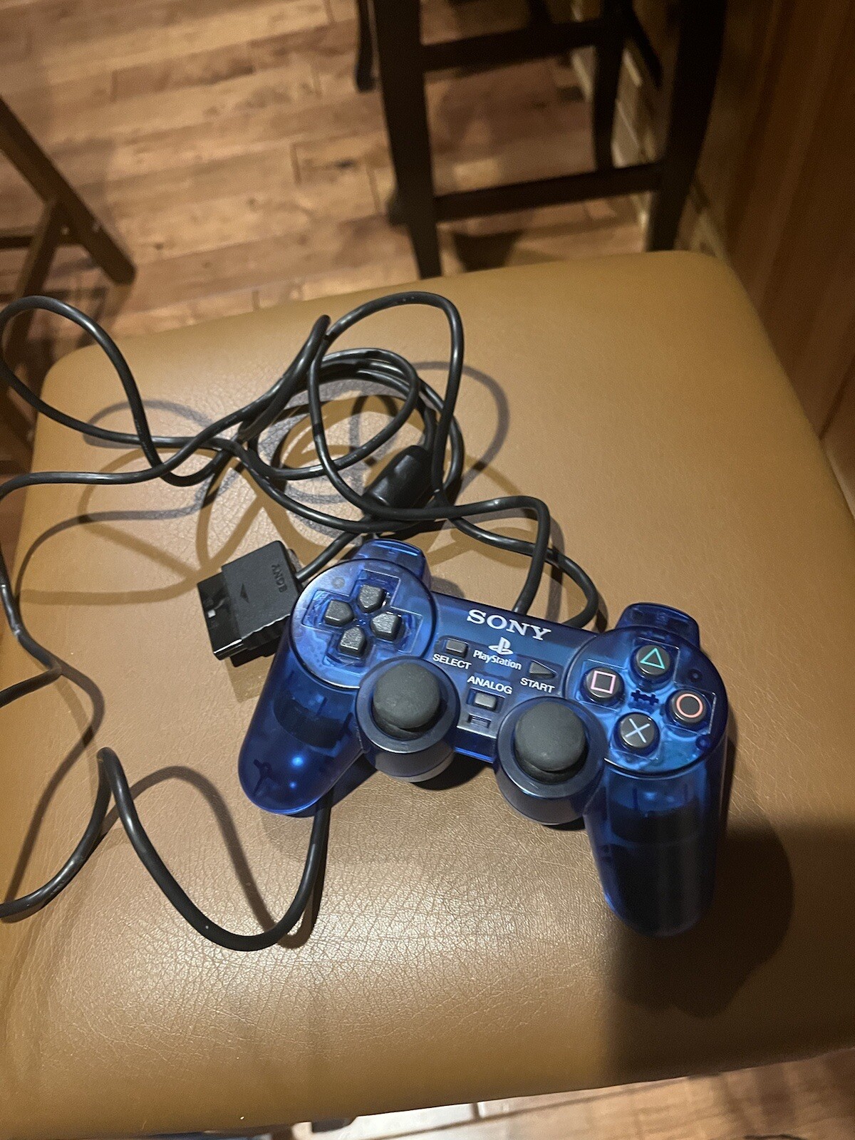 Sony PlayStation 2 PS2 Ocean Blue Clear Controller OEM DualShock 2 SCPH ...