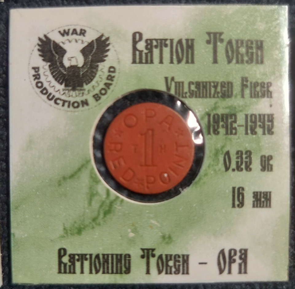 OPA Ration Points Token Red - 1 Token | eBay