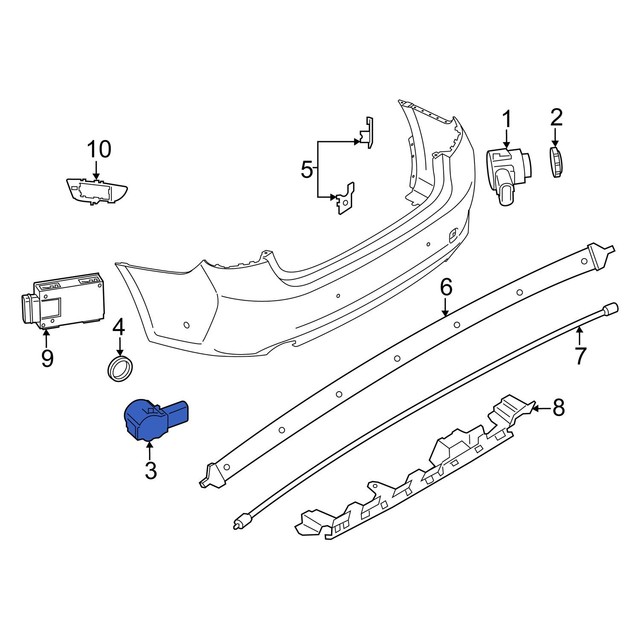 For BMW X5 2019-2022 BMW 66209826786 Front Parking Aid Sensor for sale ...