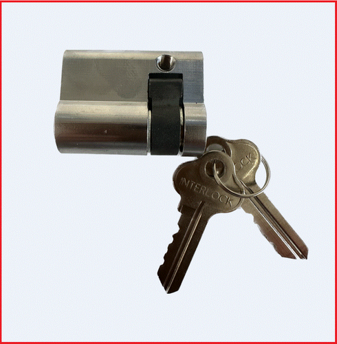 INTERLOCK HALF EURO CYLINDER BARREL FIXED CAM KEYED ALIKE | eBay Australia