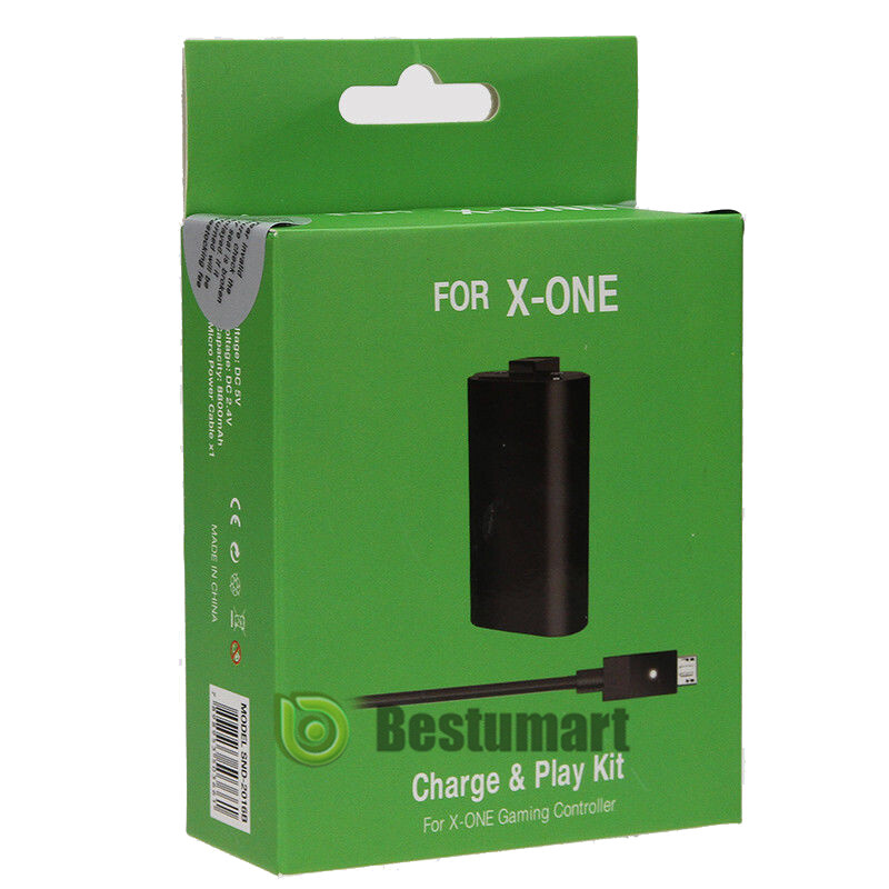 For Microsoft XBOX ONE Play & Charge Kit Rechargeable Battery+USB ...